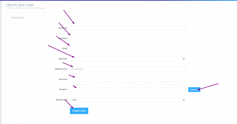 How to create a New User in CyberPanel? - Solveddoc